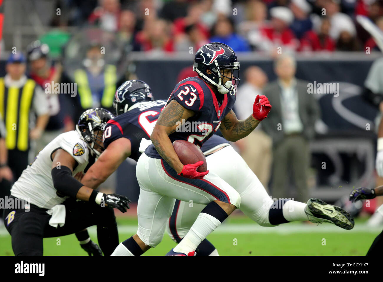 Houston, TX, USA. 21st Dec, 2014. Houston Texans running back Arian ...