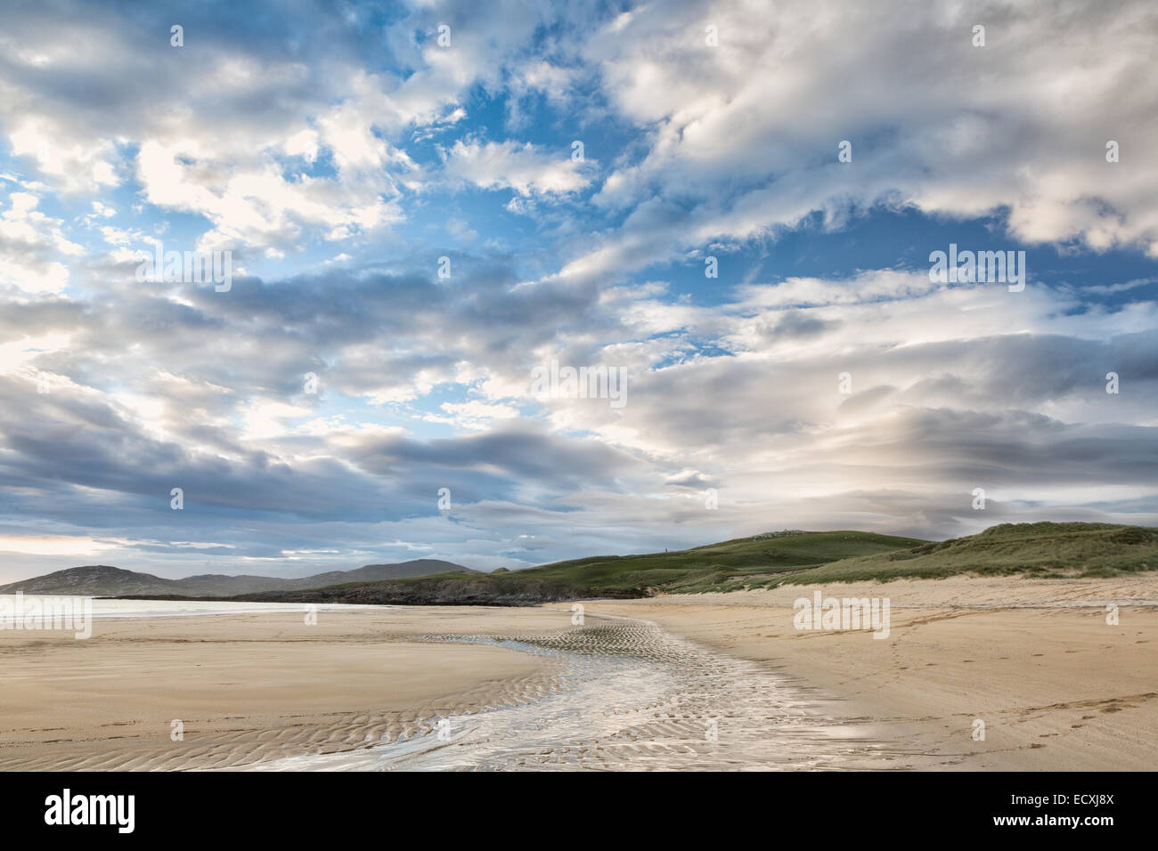 View on Horgabost beach on the Isle of Harris, Outer Hebrides, Scotland ...