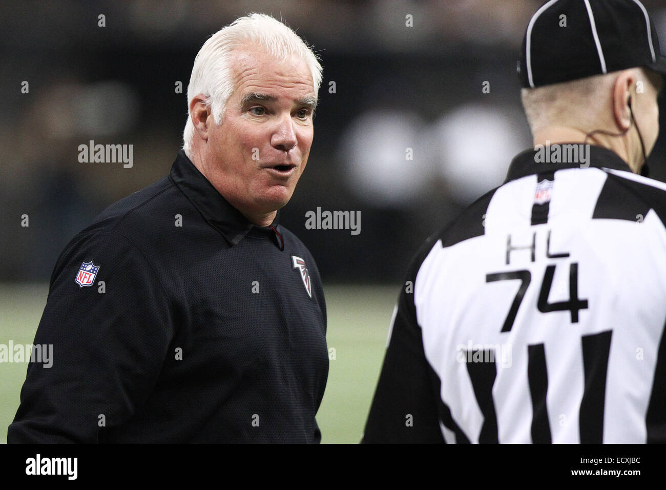 New Orleans, LOUISIANA, USA. 21st Dec, 2014. Atlanta Falcons' head ...