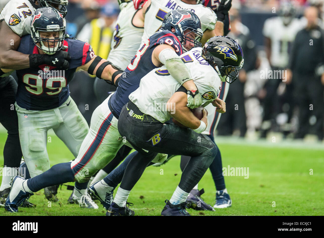 Houston, Texas, USA. 21st Dec, 2014. Baltimore Ravens quarterback Joe ...