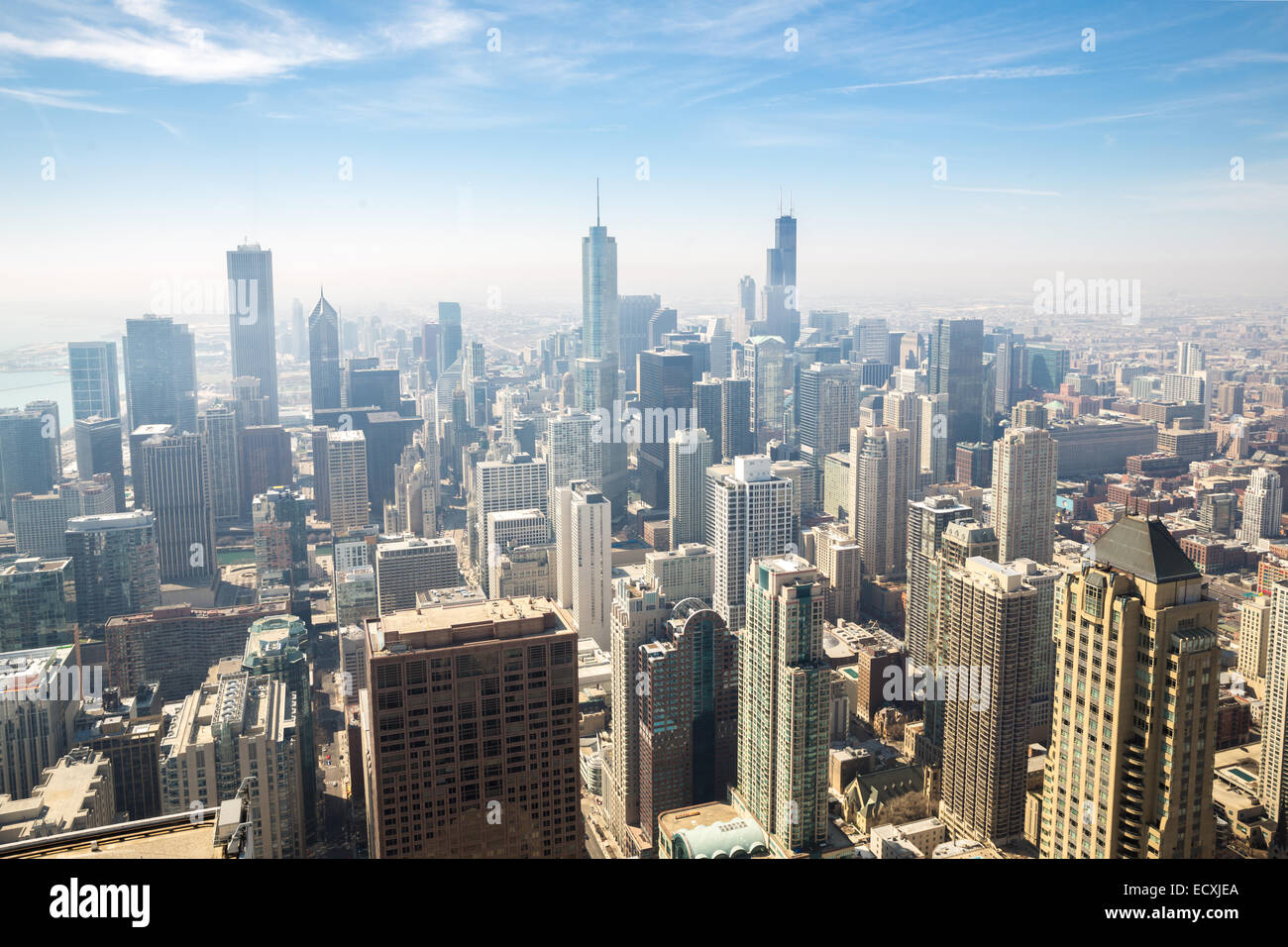 Aerial view of Chicago city USA Stock Photo - Alamy