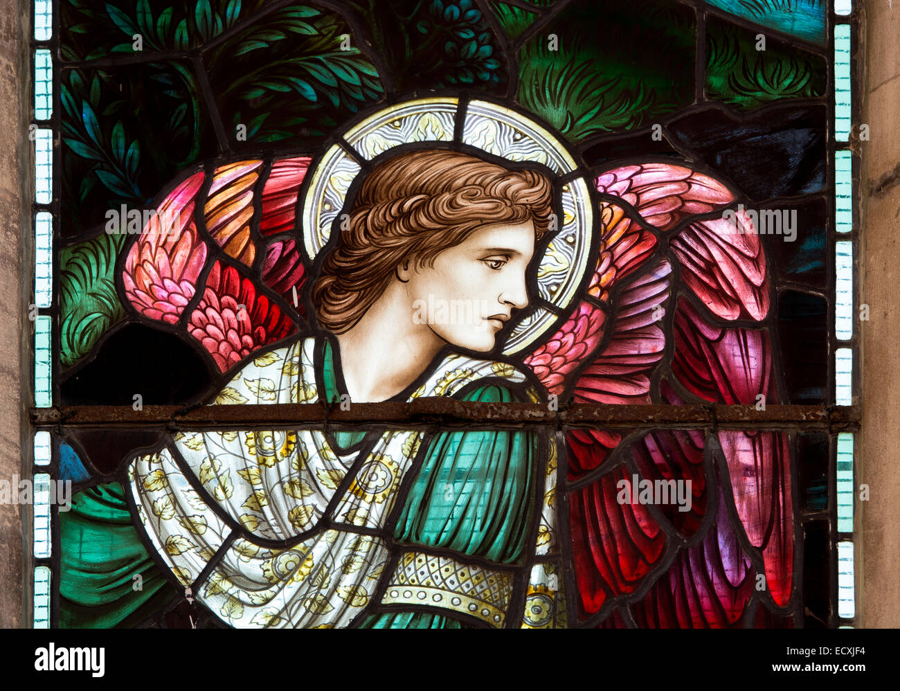 WWI memorial window detail, St. Peter`s Church, Hook Norton ...