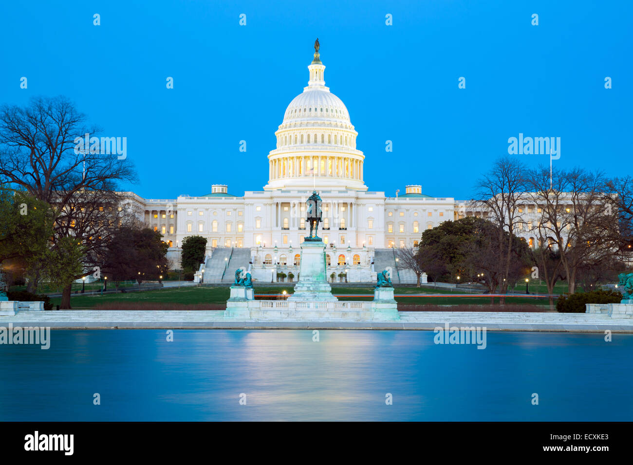 US Capitol Building at dusk, Washington DC, USA Stock Photo - Alamy
