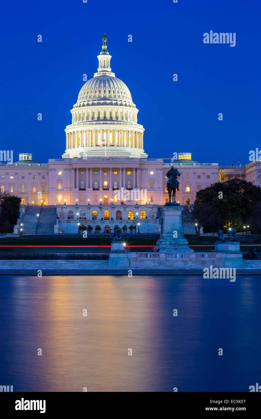 Us capitol building at dusk hi-res stock photography and images - Alamy