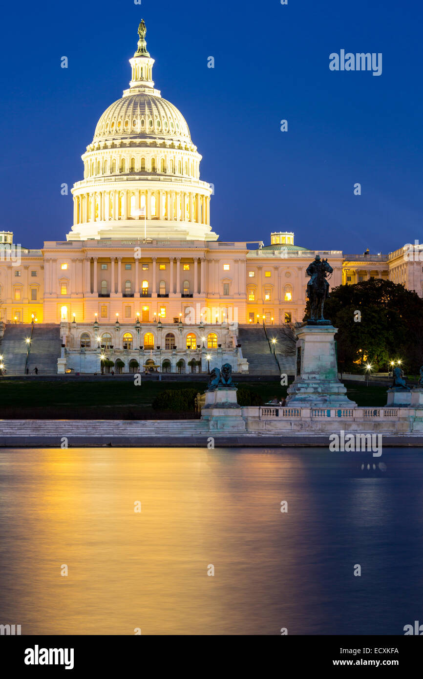 US Capitol Building at dusk, Washington DC, USA Stock Photo - Alamy