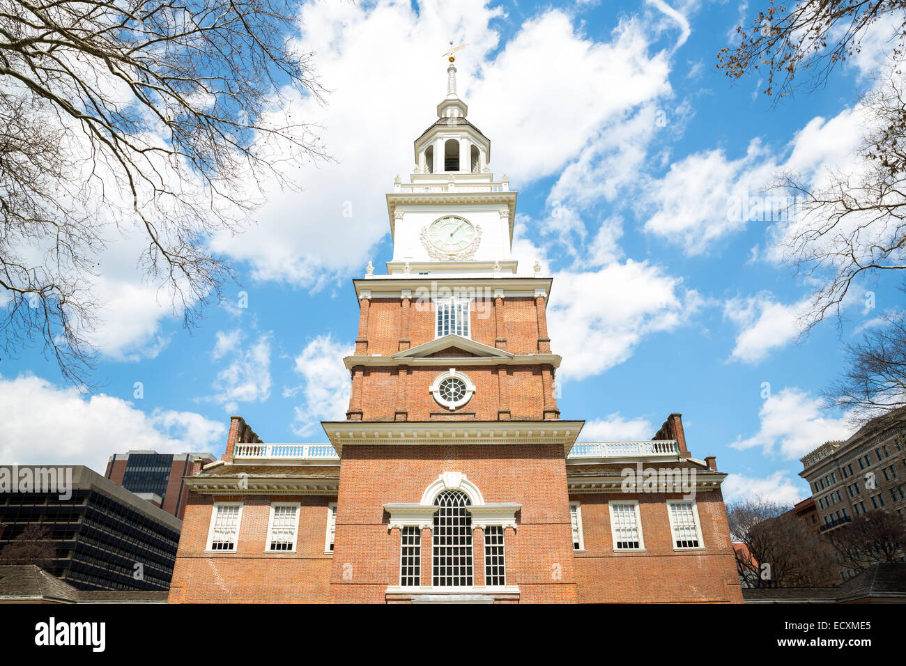 Independence Hall in Philadelphia Pennsylvania from the south side ...