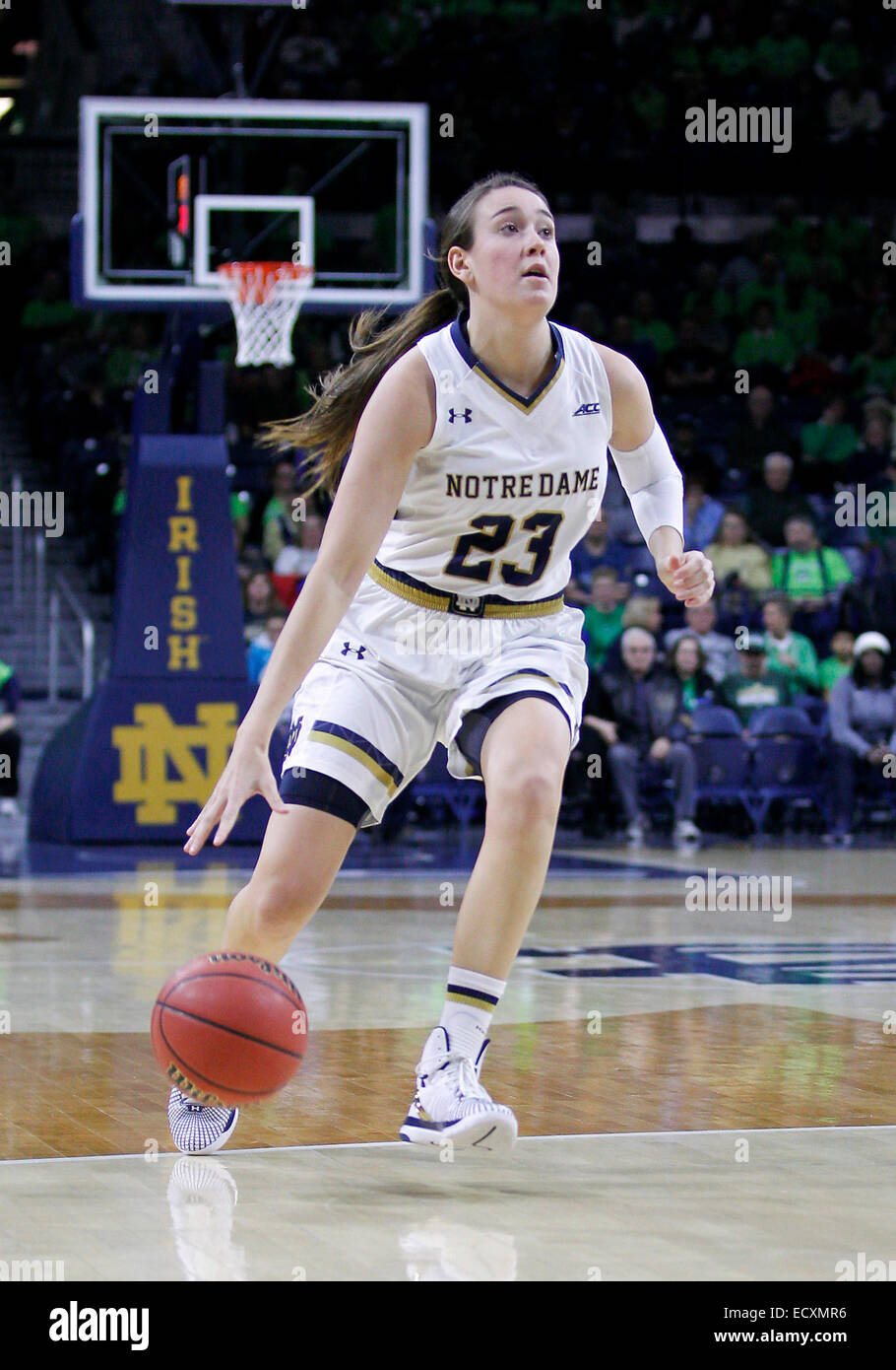 South Bend, Indiana, USA. 21st Dec, 2014. Notre Dame guard Michaela ...