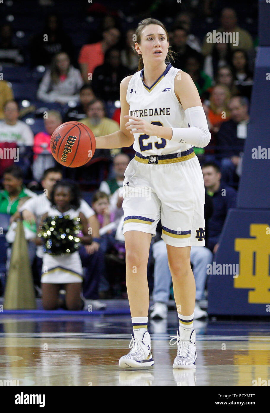 South Bend, Indiana, USA. 21st Dec, 2014. Notre Dame guard Michaela ...