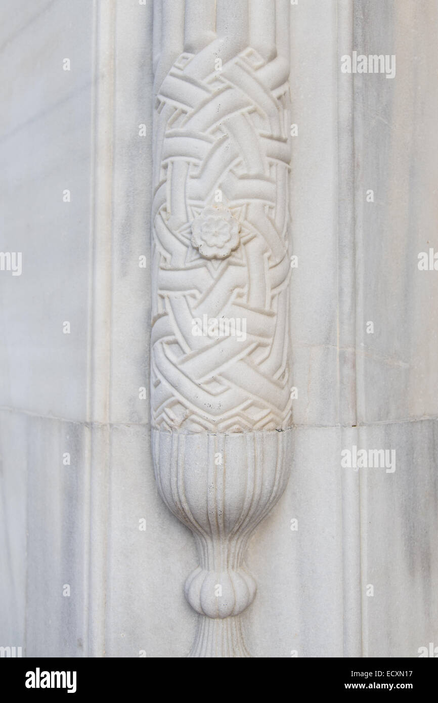 Decorative Marble in a Mosque in Istanbul Stock Photo - Alamy