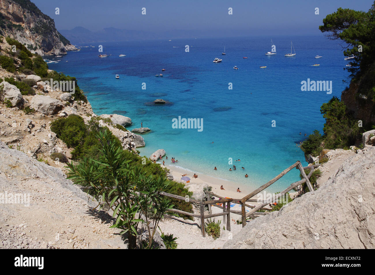 Beach "Cala Goloritze" in Sardinia. This beautiful bay is located on ...