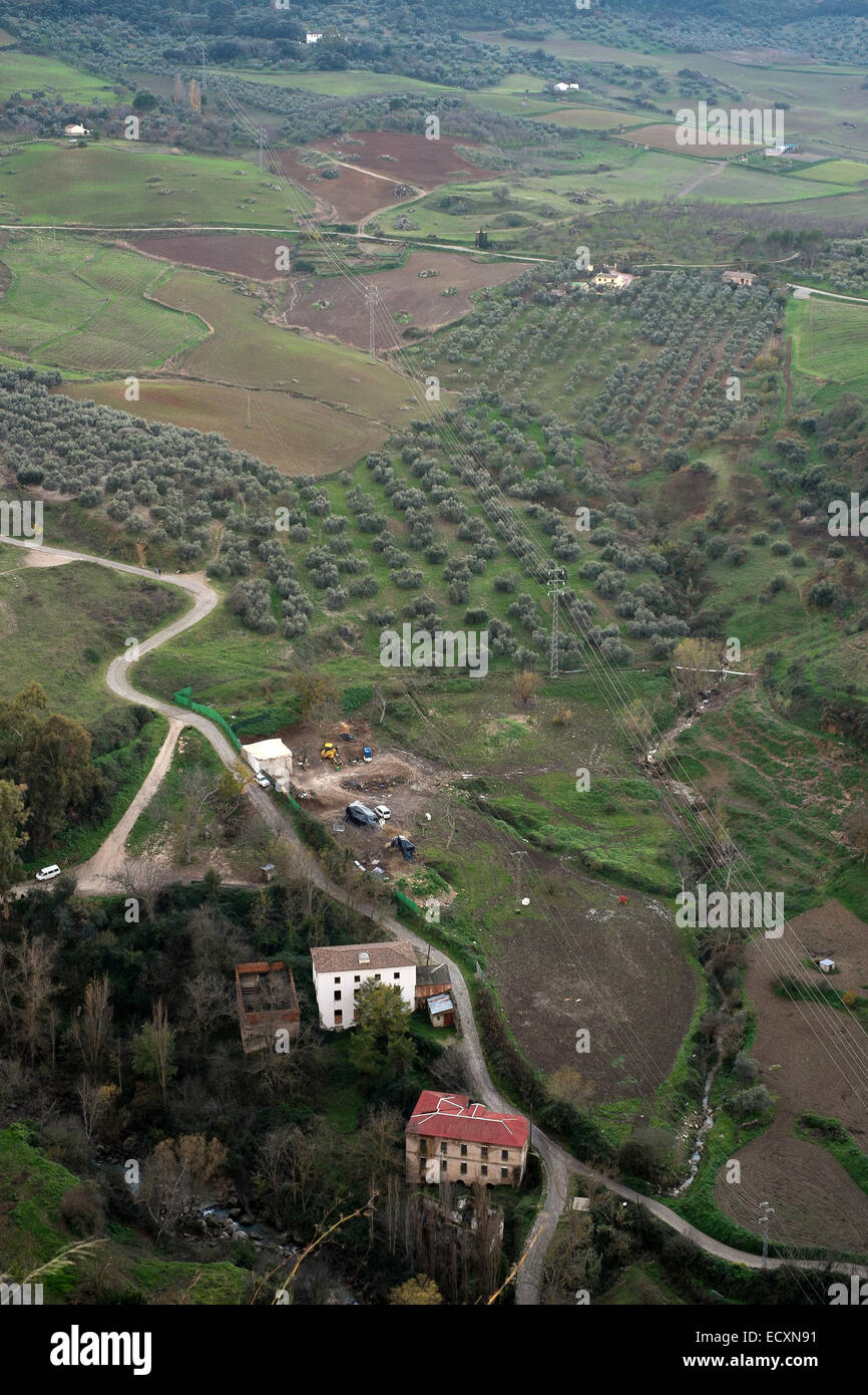 A view of the valley in Ronda, Spain Stock Photo - Alamy