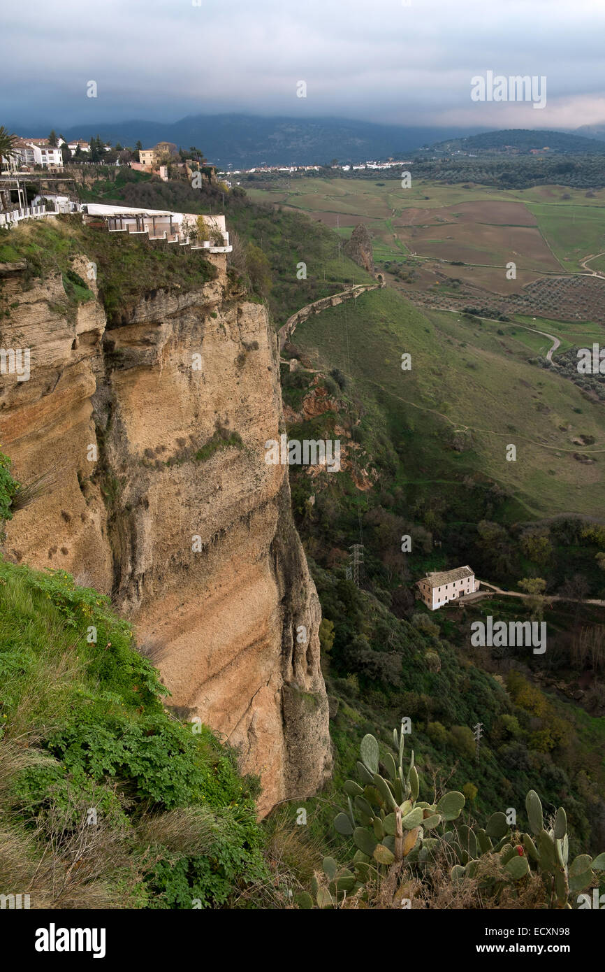 A view of the valley in Ronda, Spain Stock Photo - Alamy