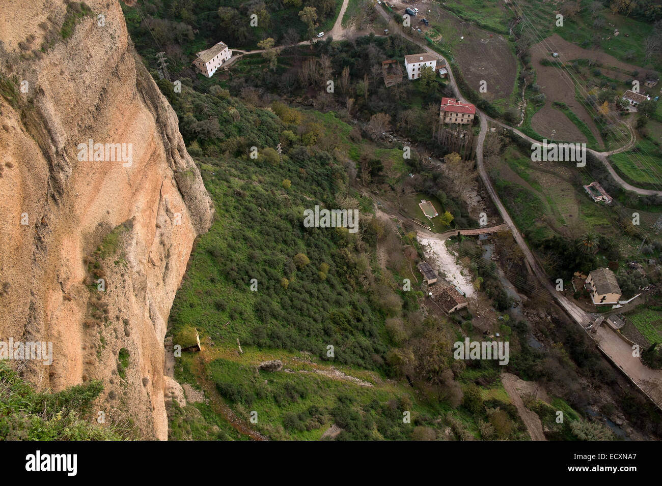 A view of the valley in Ronda, Spain Stock Photo - Alamy