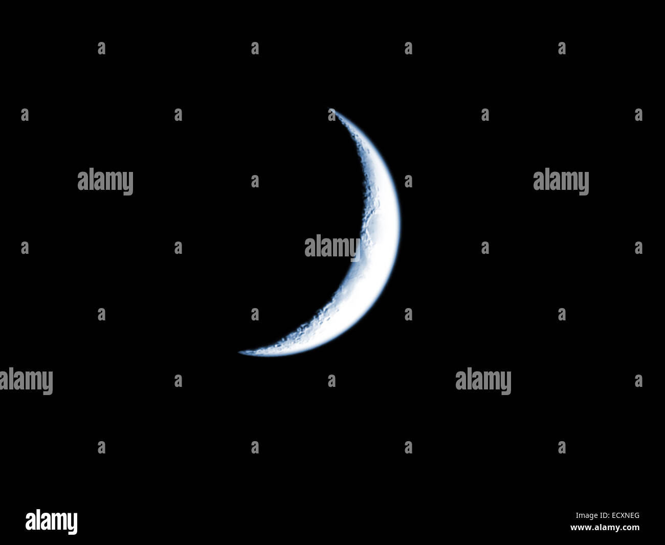 Thin crescent moon hi-res stock photography and images - Alamy