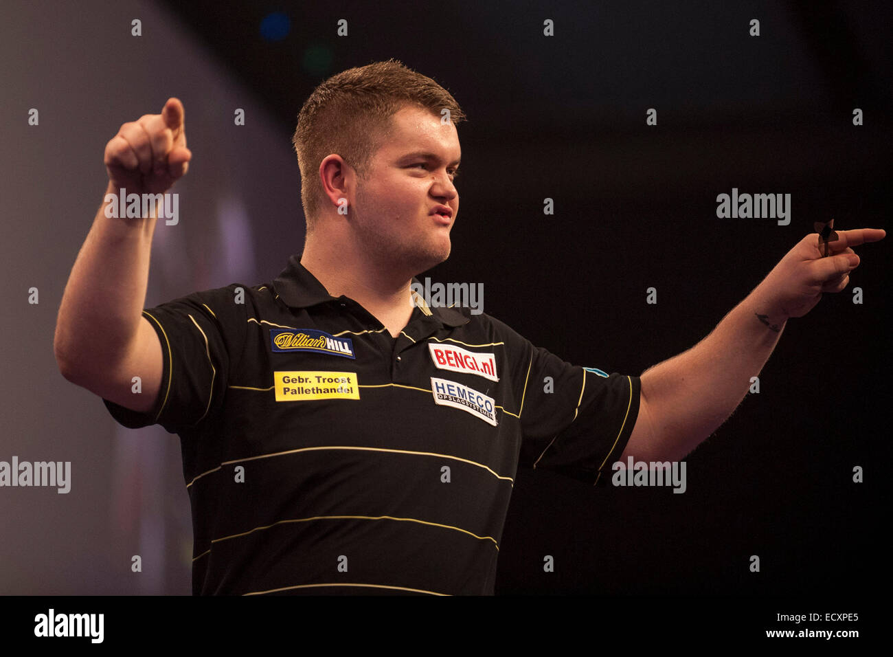 London, UK. 21st Dec, 2014. William Hill World Darts Championship. Ryan ...
