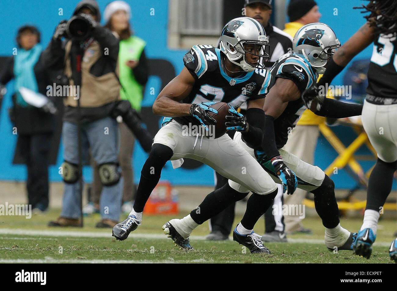 Charlotte, NC, USA. 21st Dec, 2014. Carolina Panthers cornerback Josh ...