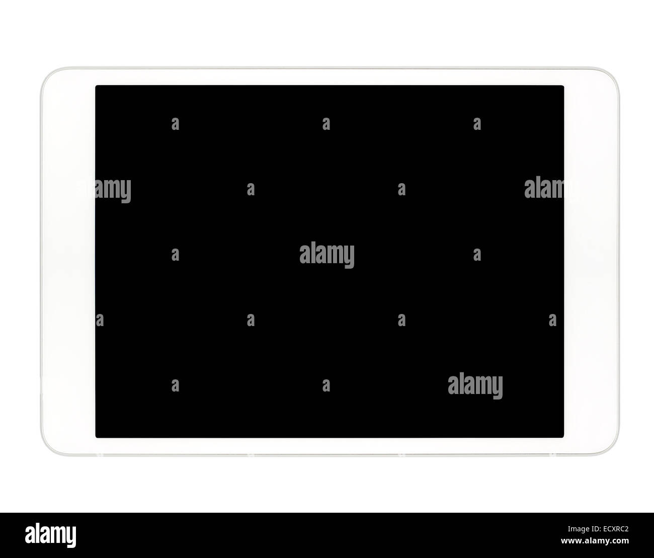 Tablet pc computer with blank screen isolated on white background Stock ...