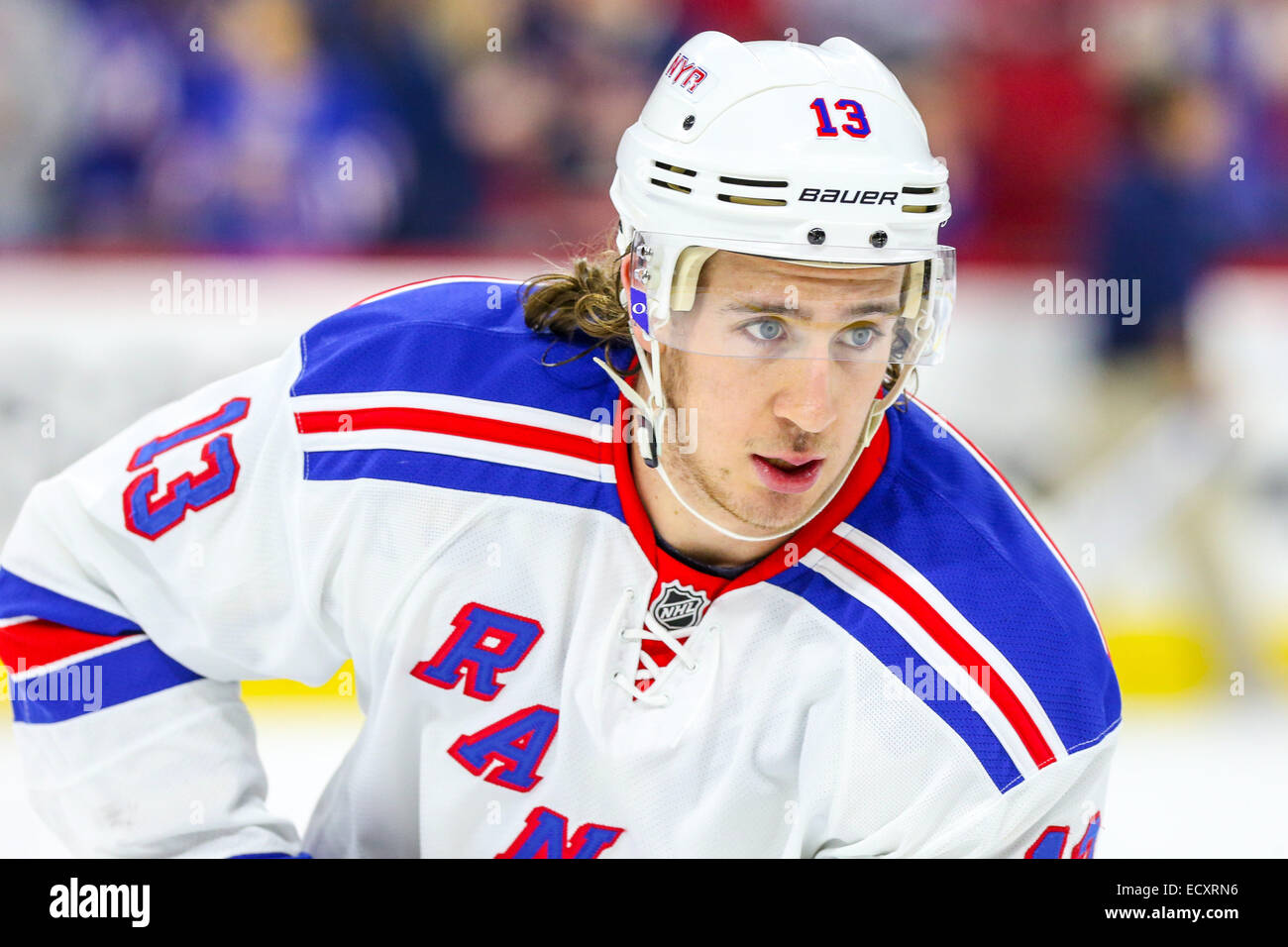 Raleigh, North Carolina, USA. 20th Dec, 2014. New York Rangers right ...