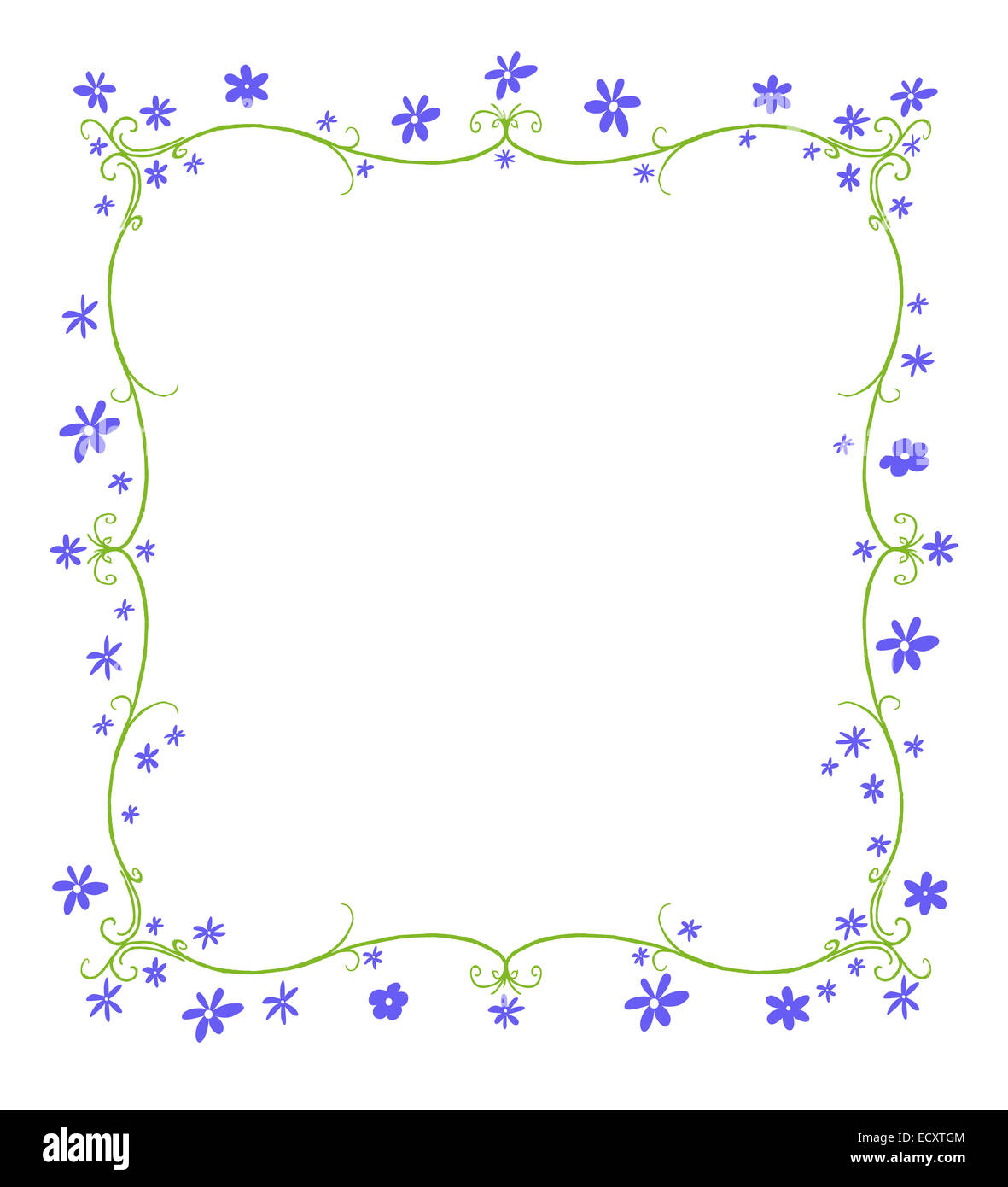 Cute floral border hi-res stock photography and images - Alamy