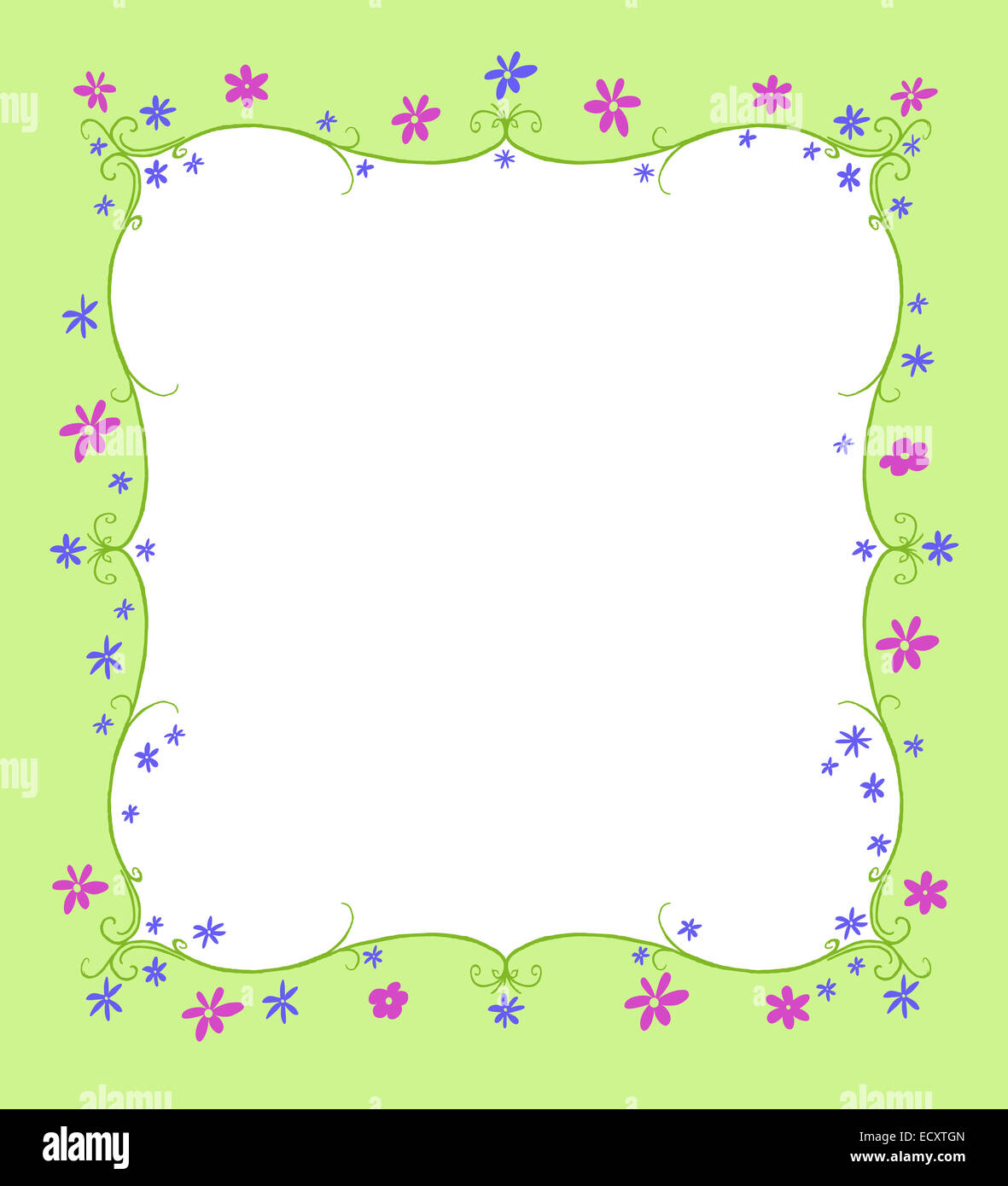 Cute Flower Frame Stock Photo - Alamy