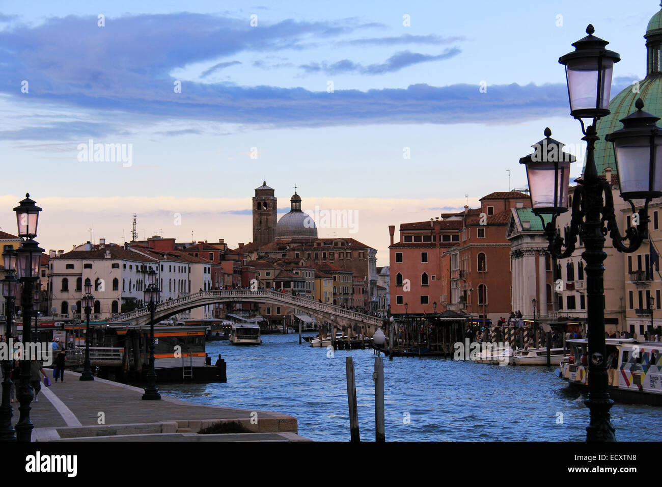 Venice At Sunset Stock Photo - Alamy