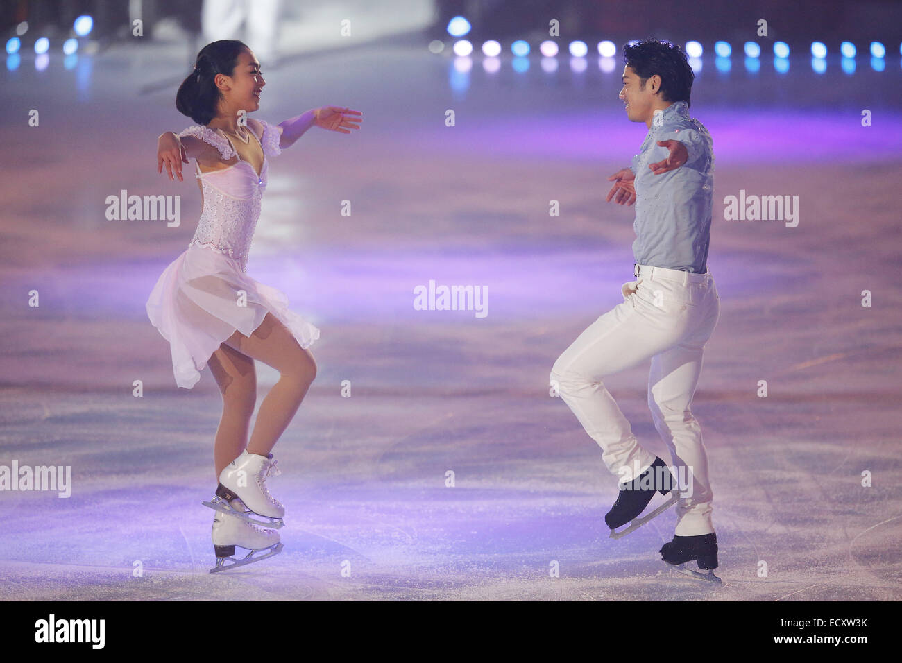 (L-R) Mao Asada, Daisuke Takahashi, December 21, 2014- Figure Skating : Christmas on Ice 2014 at ...