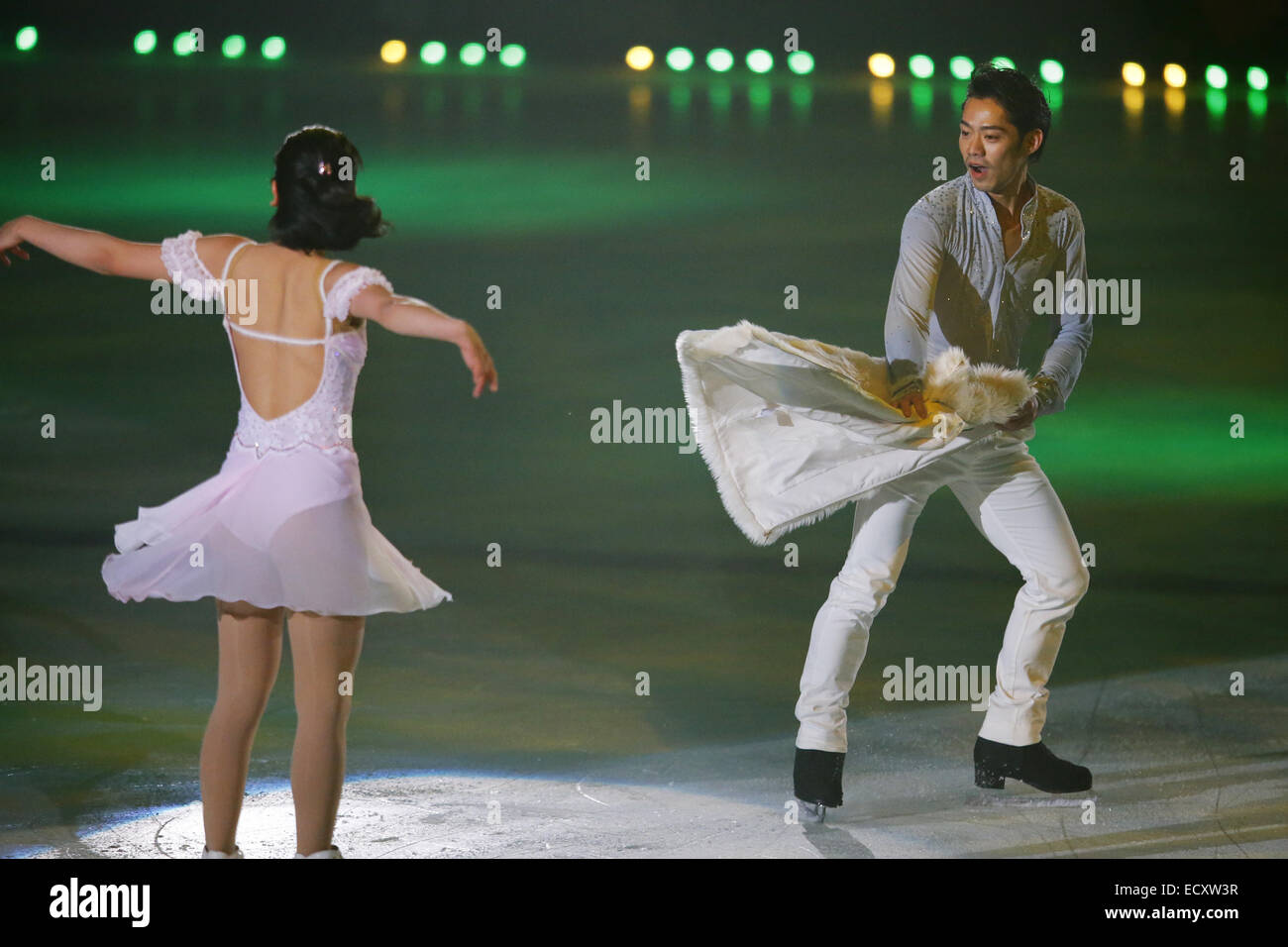 (L-R) Mao Asada, Daisuke Takahashi, December 21, 2014- Figure Skating : Christmas on Ice 2014 at ...