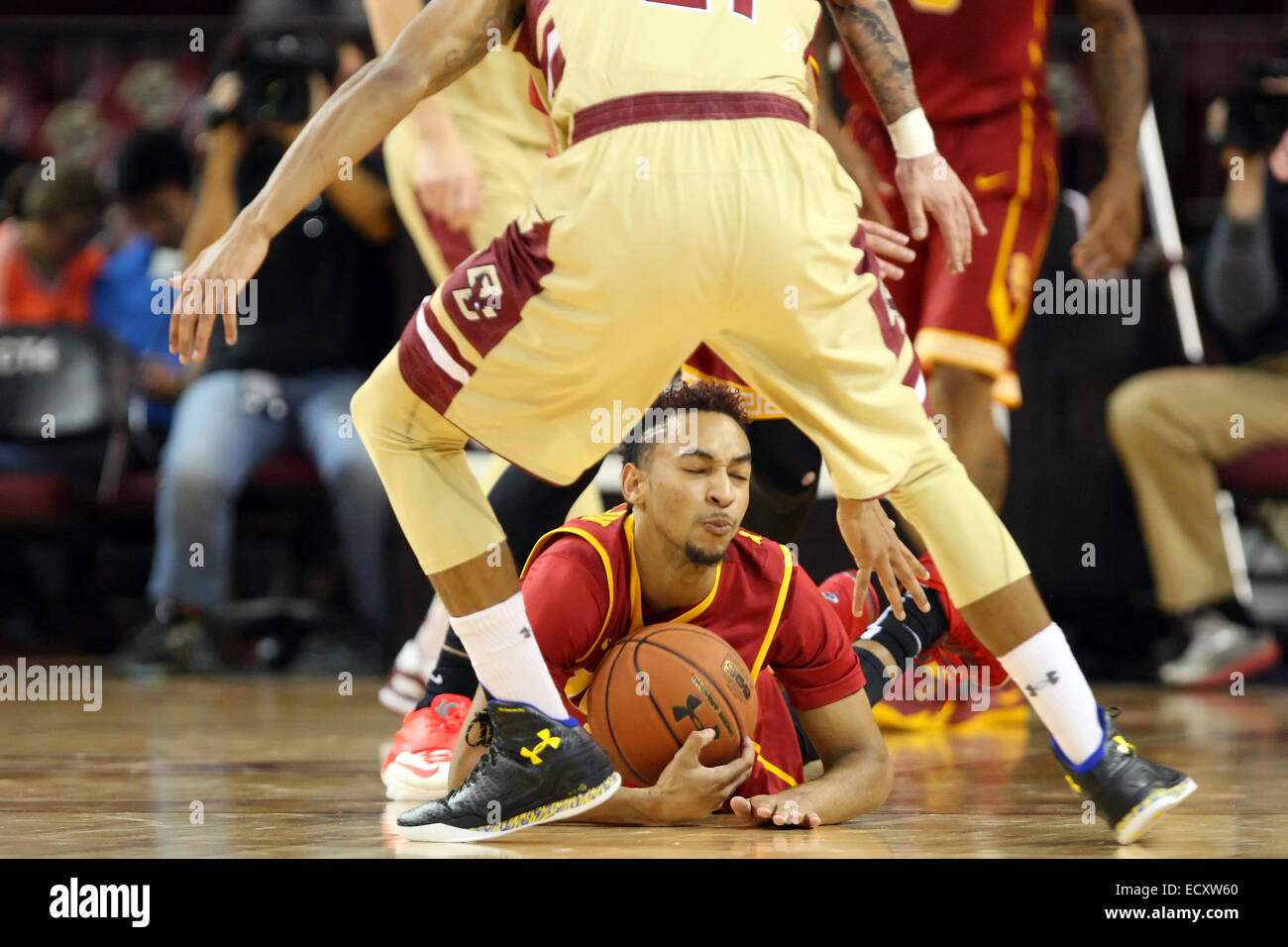 Chestnut Hill, Massachusetts, USA. 21st Dec, 2014. USC Trojans guard ...