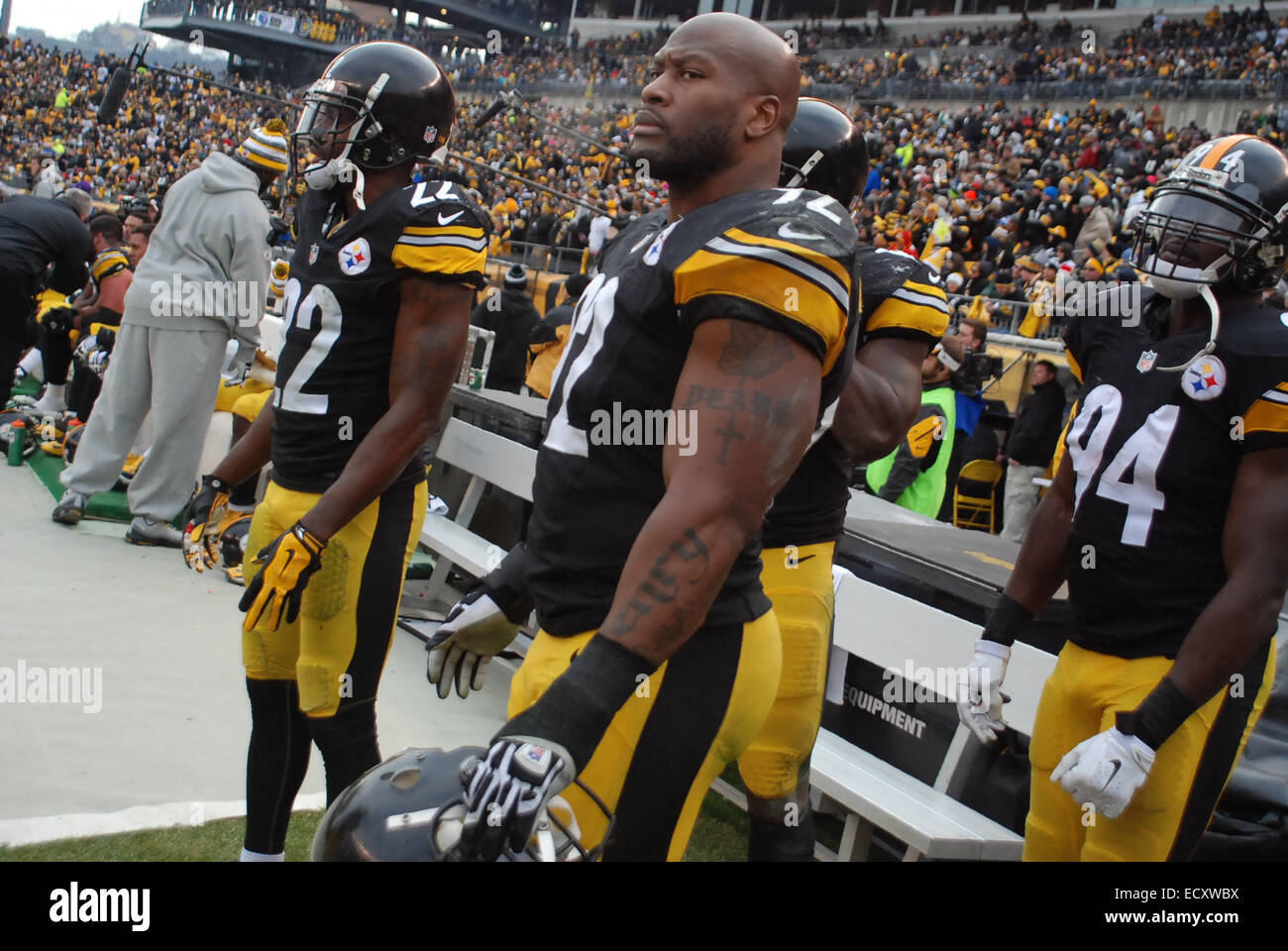 Dec 21st, 2014: James Harrison #92 during the Pittsburgh Steelers vs ...