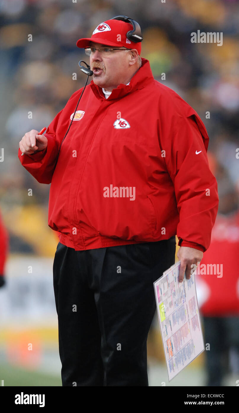 Dec 21st, 2014: Head Coach Andy Rieid during the Pittsburgh Steelers vs ...