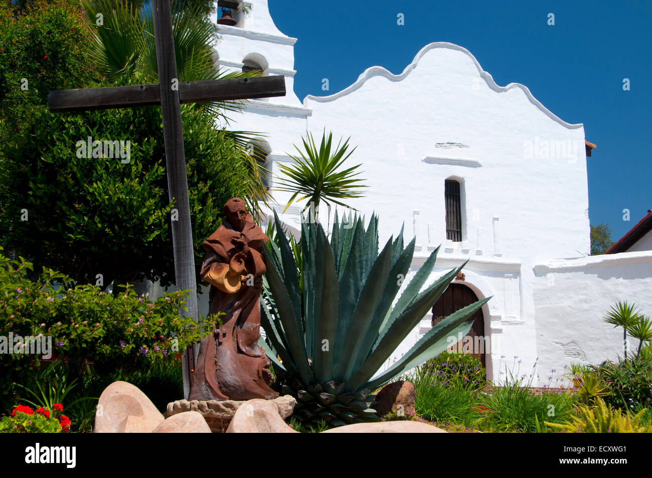 Church front, Mission Basilica San Diego de Alcala, San Diego ...