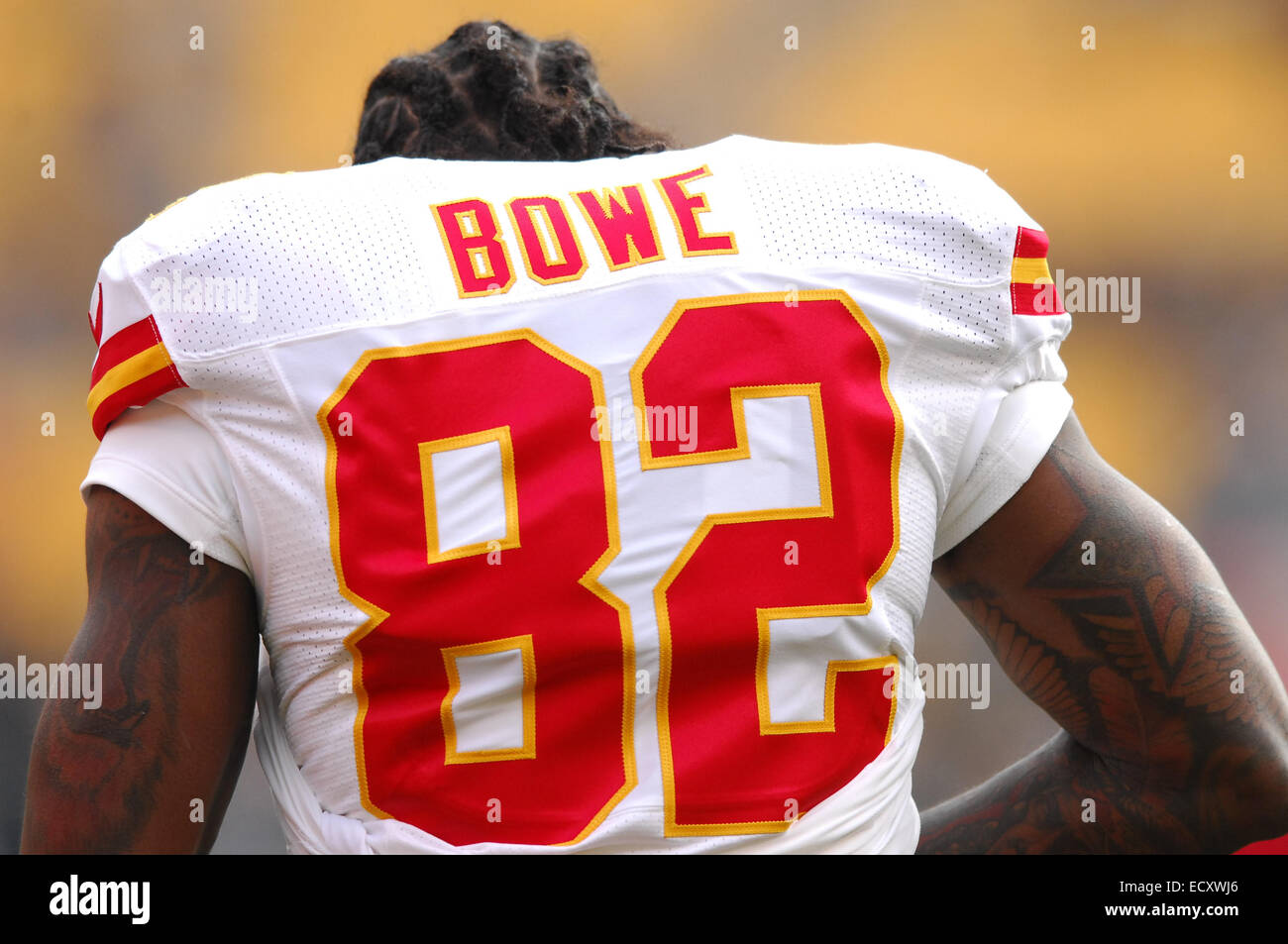 Dec 21st, 2014: Dwayne Bowe #82 during the Pittsburgh Steelers vs ...