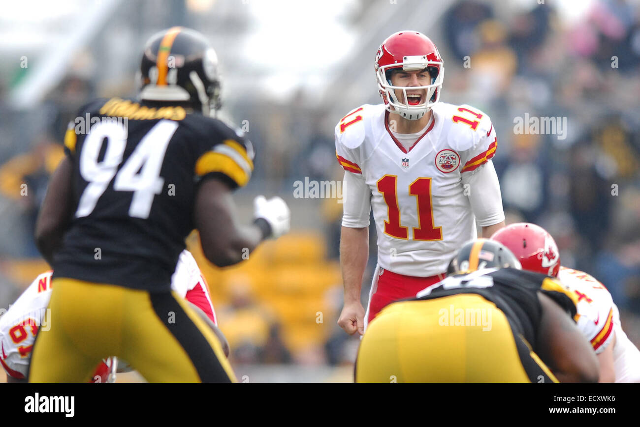 Dec 21st, 2014: Alex Smith #11 during the Pittsburgh Steelers vs Kansas ...