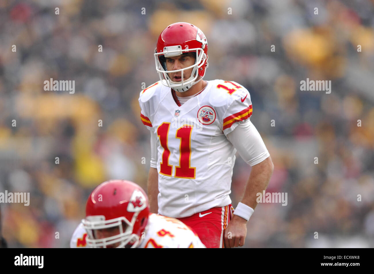Dec 21st, 2014: Alex Smith #11 during the Pittsburgh Steelers vs Kansas ...