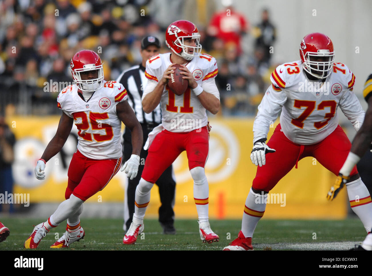 Dec 21st, 2014: Alex Smith #11 during the Pittsburgh Steelers vs Kansas ...