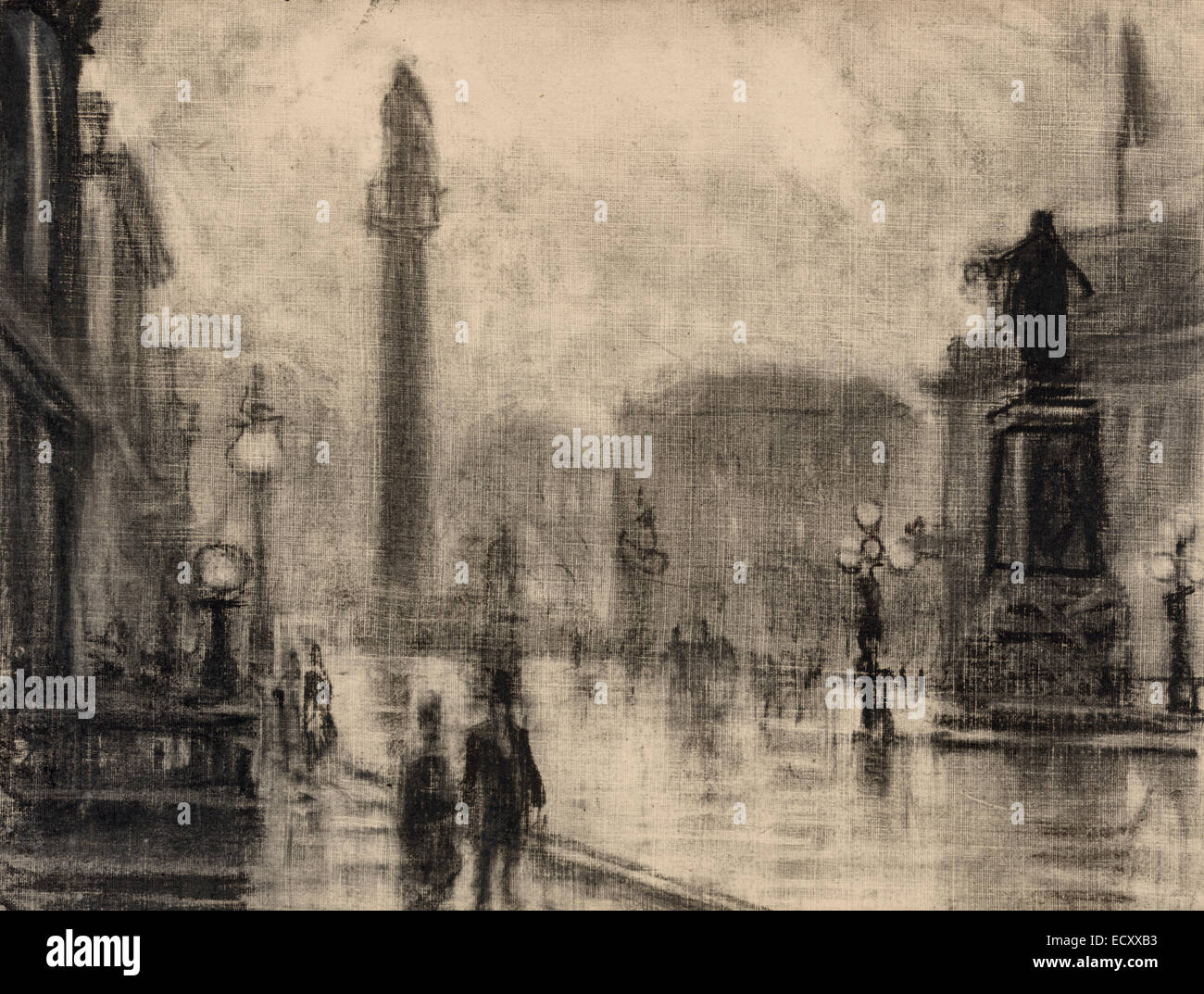 The monument, London, circa 1905 Stock Photo - Alamy