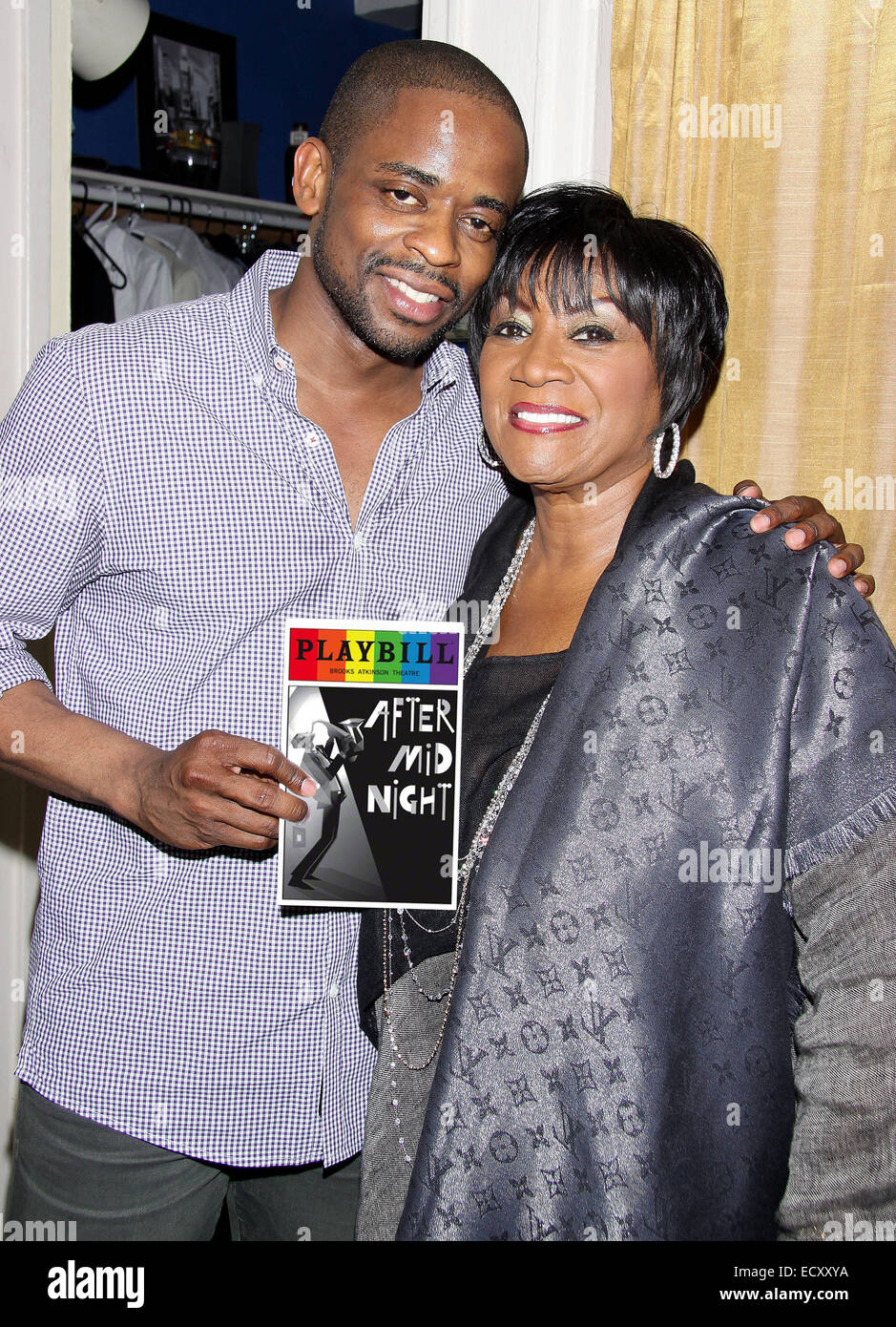 Backstage at the Broadway musical After Midnight at the Brooks Atkinson ...