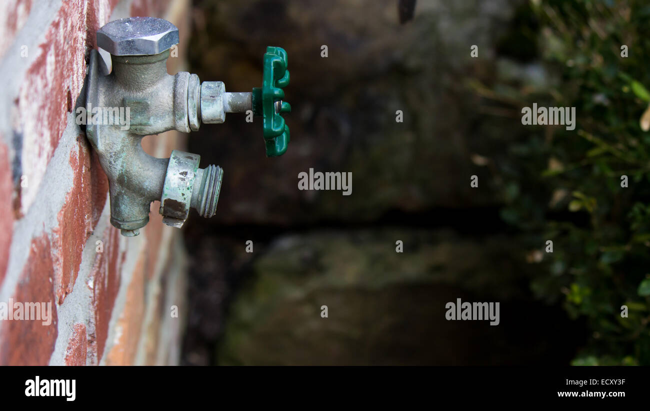 Outdoor Hose Connection Stock Photo - Alamy