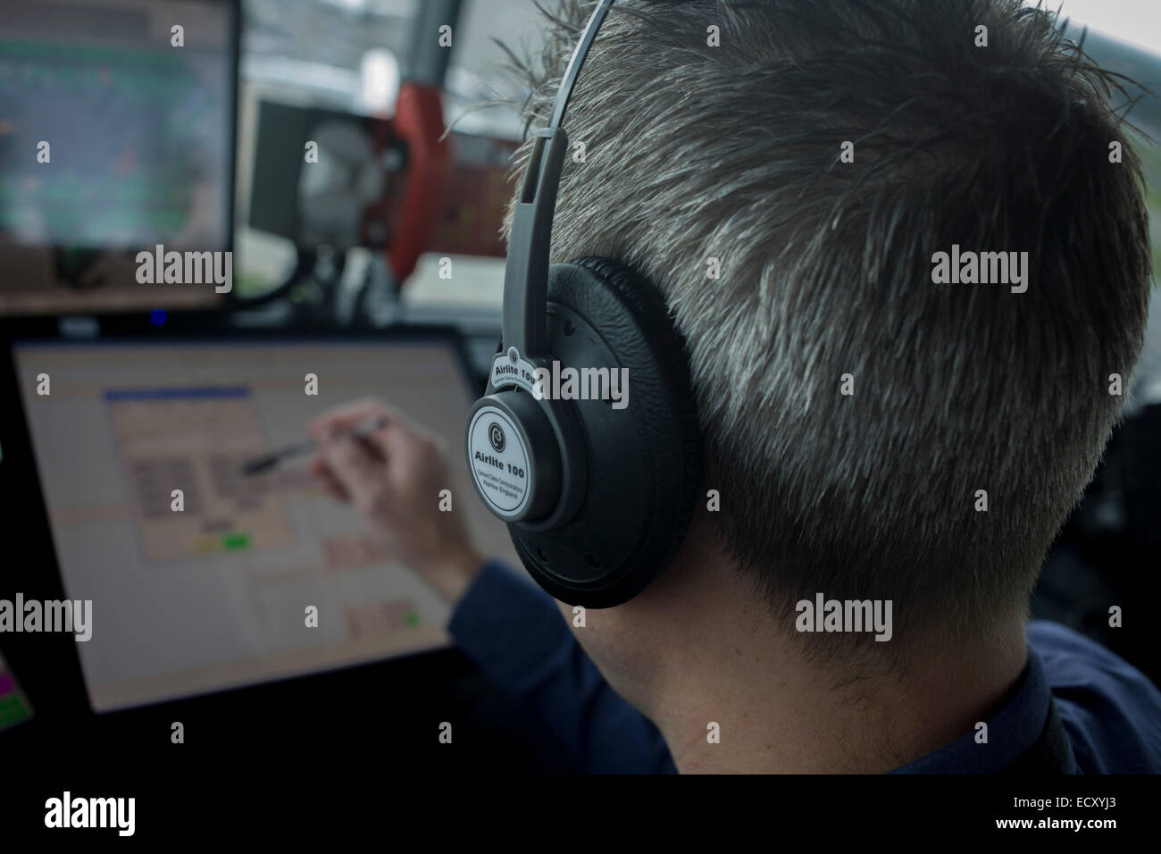 Air traffic controller headset hi-res stock photography and images - Alamy