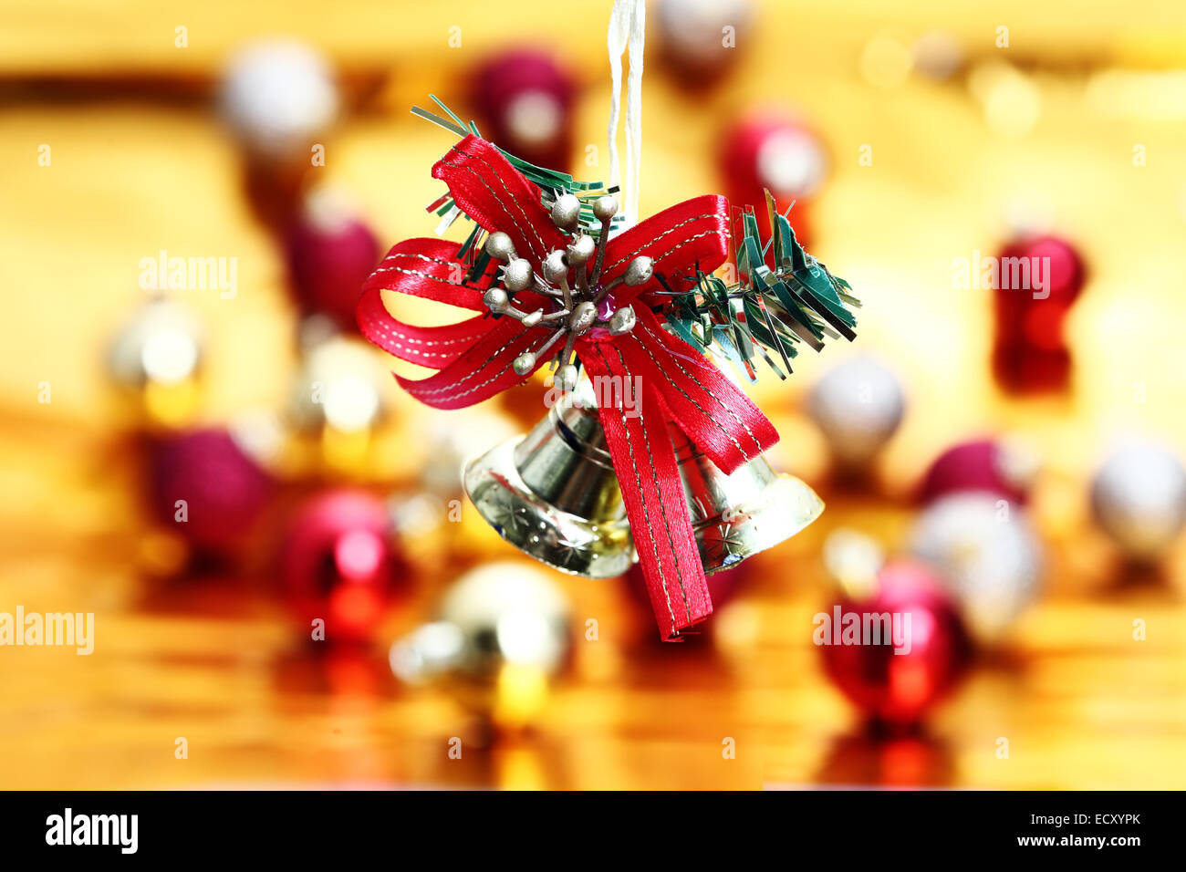 Bell Hanging Christmas decoration Stock Photo - Alamy