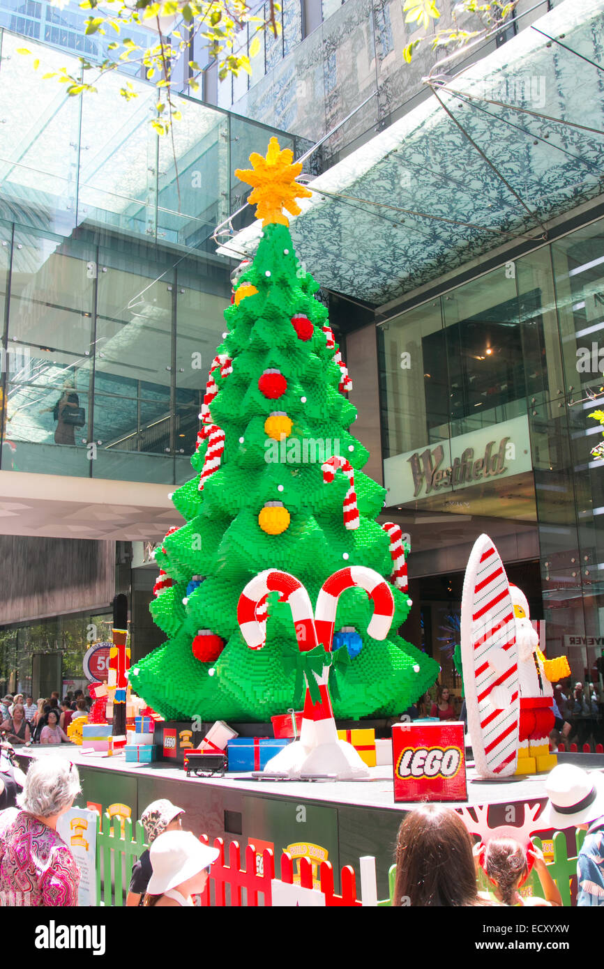 Sydney, Australia. 22nd Dec, 2014. The Lego Christmas tree contains ...