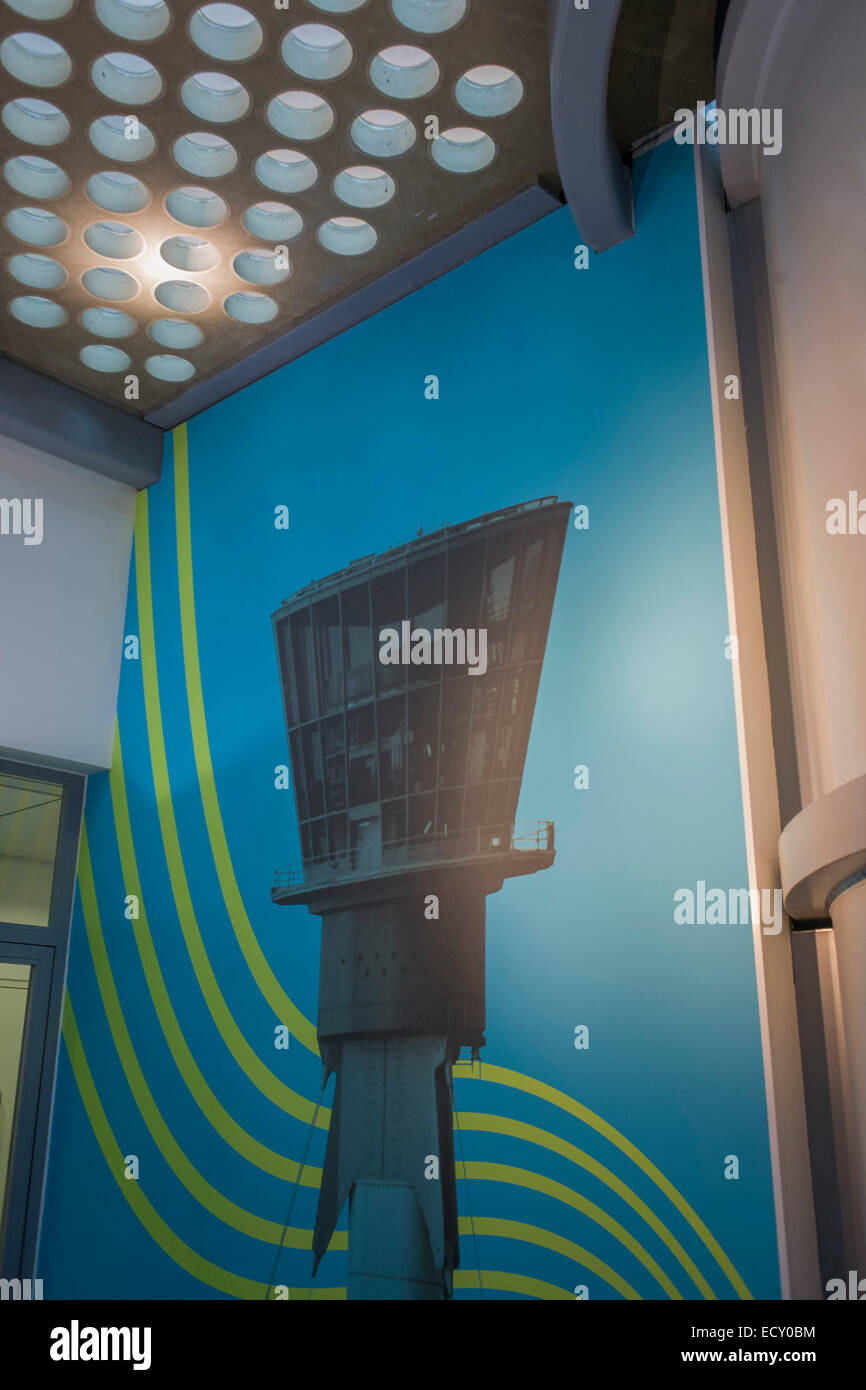 Heathrow airport's NATS Air Traffic Control tower, London, England ...