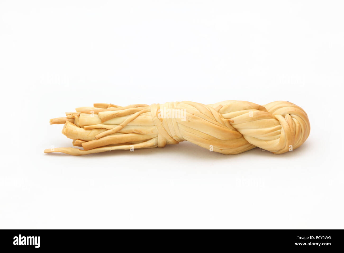 cheese braid on a white background Stock Photo - Alamy