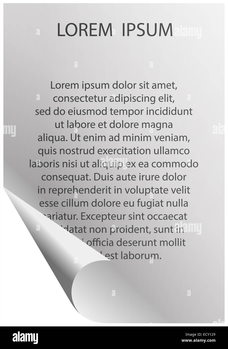 Vector illustration a4 sheet line hi-res stock photography and images ...