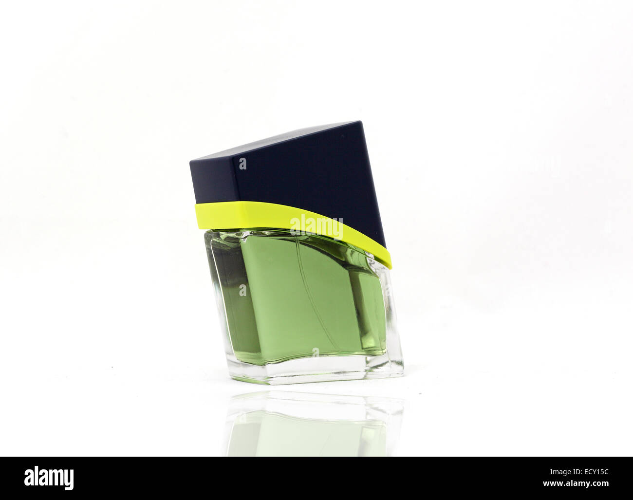 Bottle of cologne on a white background Stock Photo - Alamy