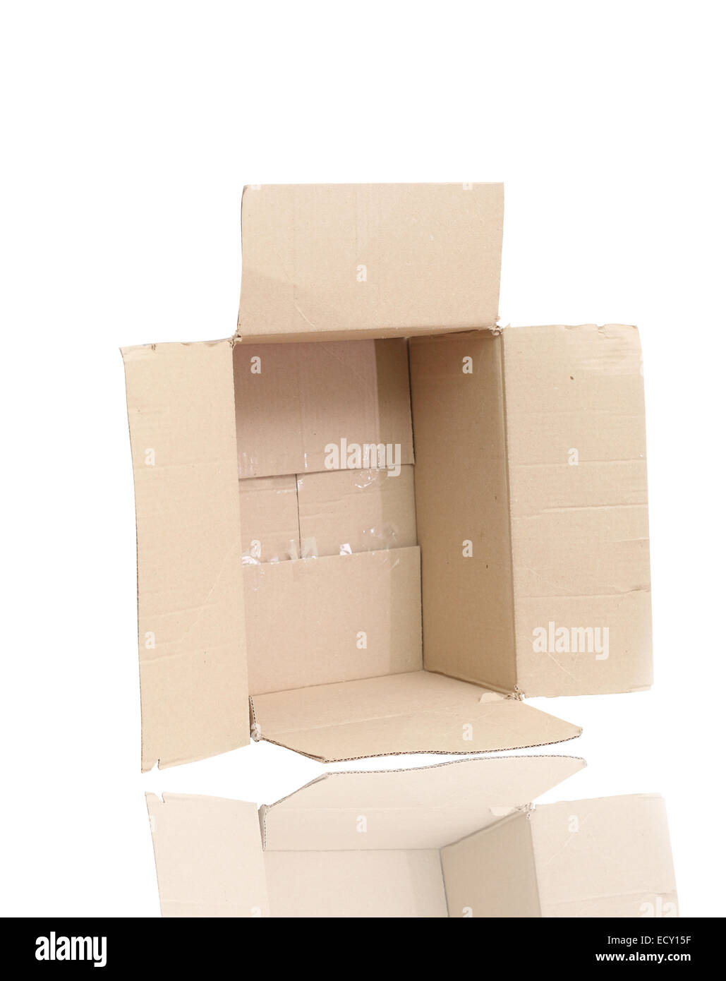 cardboard box isolated on white background Stock Photo - Alamy