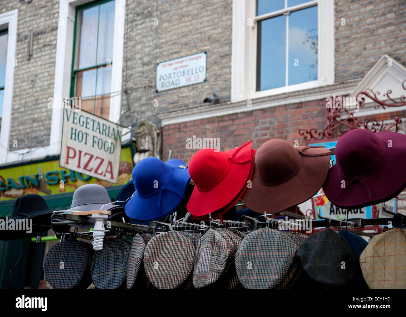 Portobello road market clothes hi-res stock photography and images - Alamy