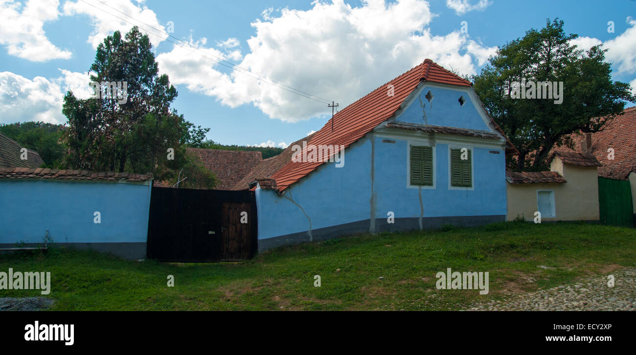 Viscri Village And Fortified Church Of Viscri, Transylvania, Romania A ...