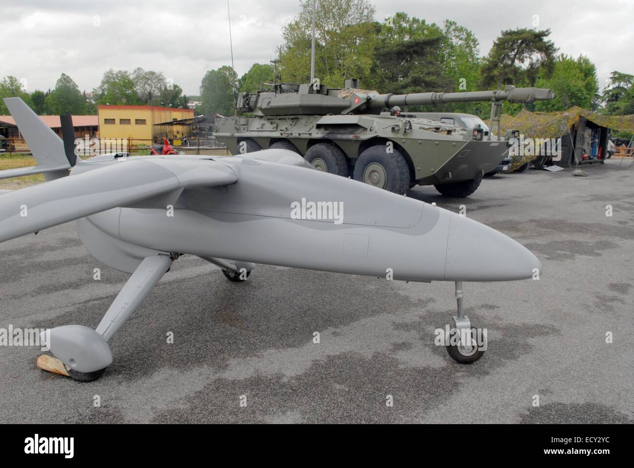 Italian Army, Unmanned Aerial Vehicle (UAV) Alenia Falco Stock Photo ...