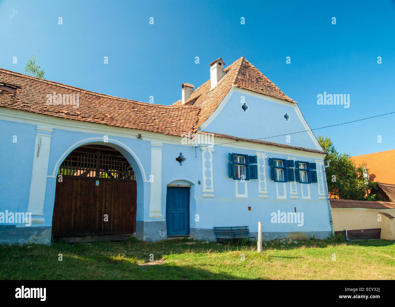 Viscri Village And Fortified Church Of Viscri, Transylvania, Romania A ...
